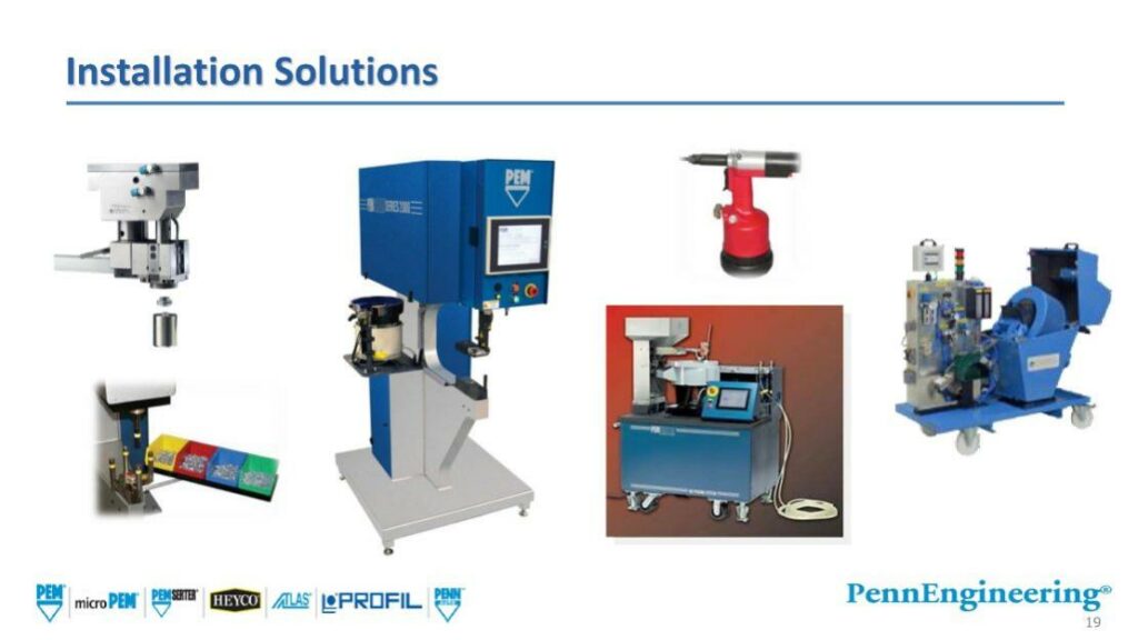 Installation | PEM Clinching Fasteners, Nuts, Studs | Hoidan
