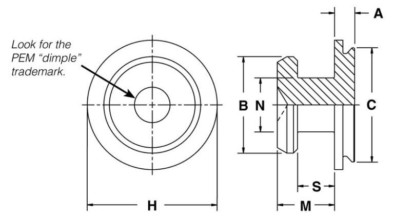 KEYHOLE® Sheet Joining Fasteners Type SKC-F™ - Hoidan